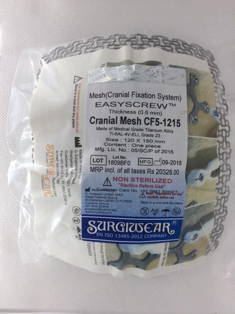 Cranial Mesh 1215.. | Jemesin Medical